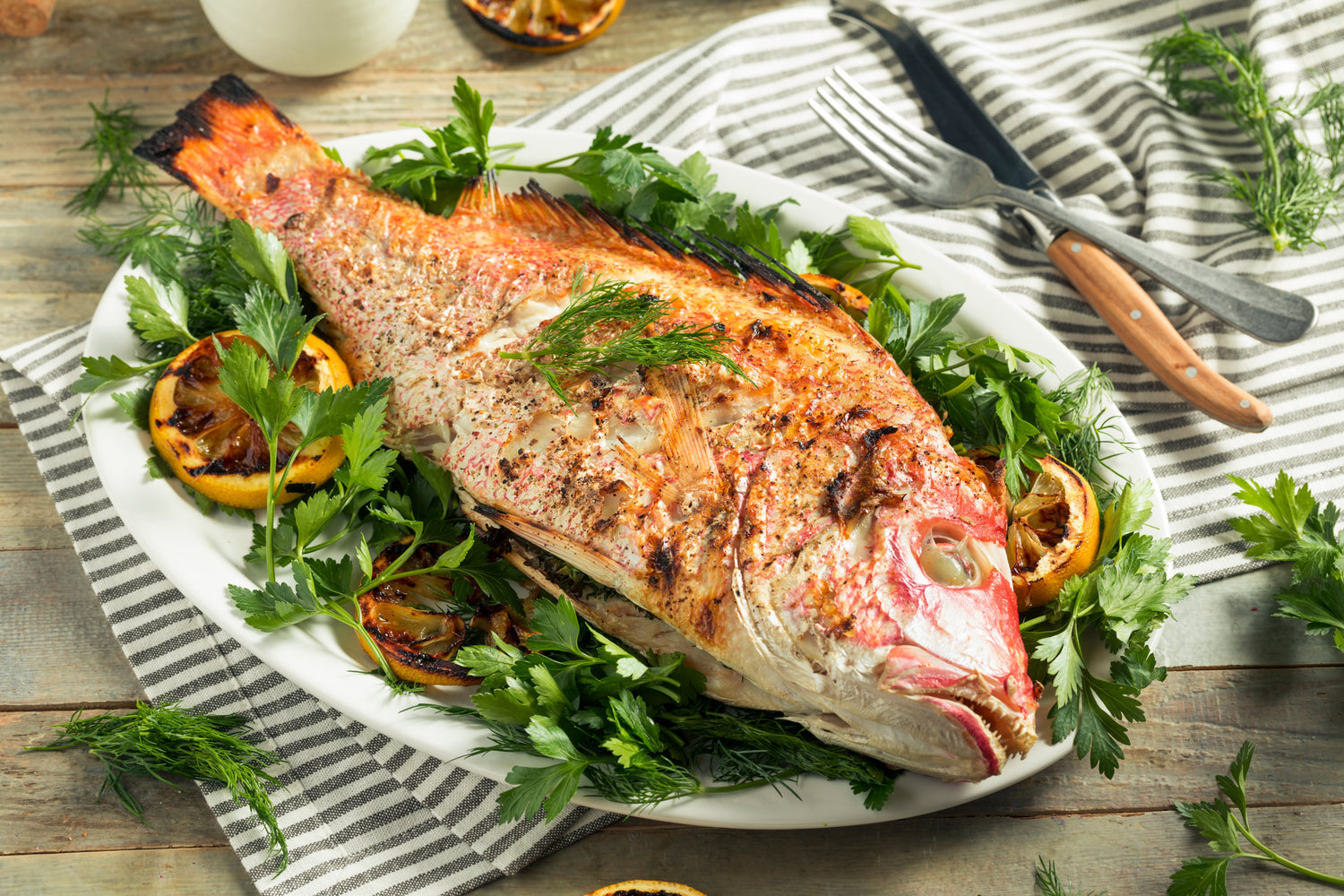 Grilled Whole Red Snapper l Grilled Whole Red Snapper Recipe